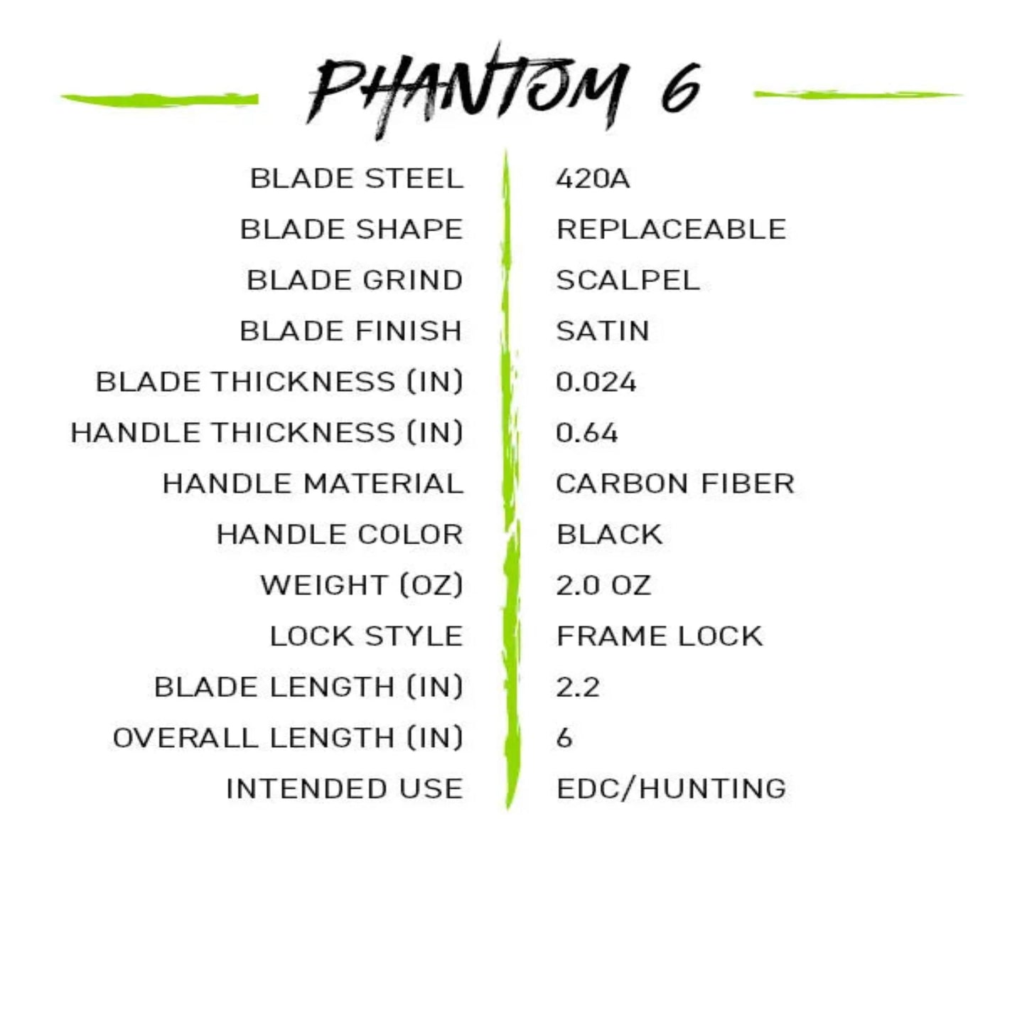 Rage Schrade Phantom Enrage 6 Knife – Hit or Miss Archery